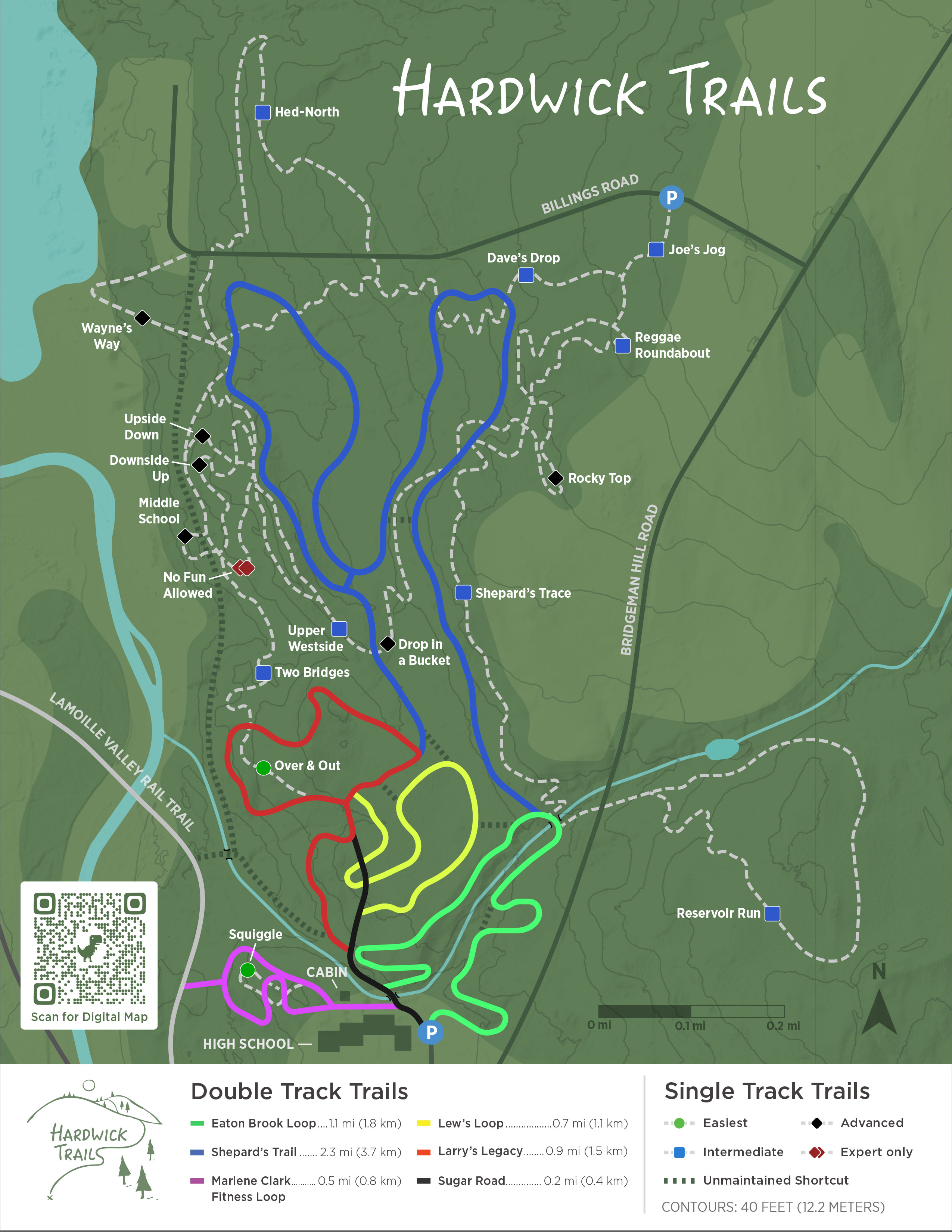 Trail map – Hardwick Trails